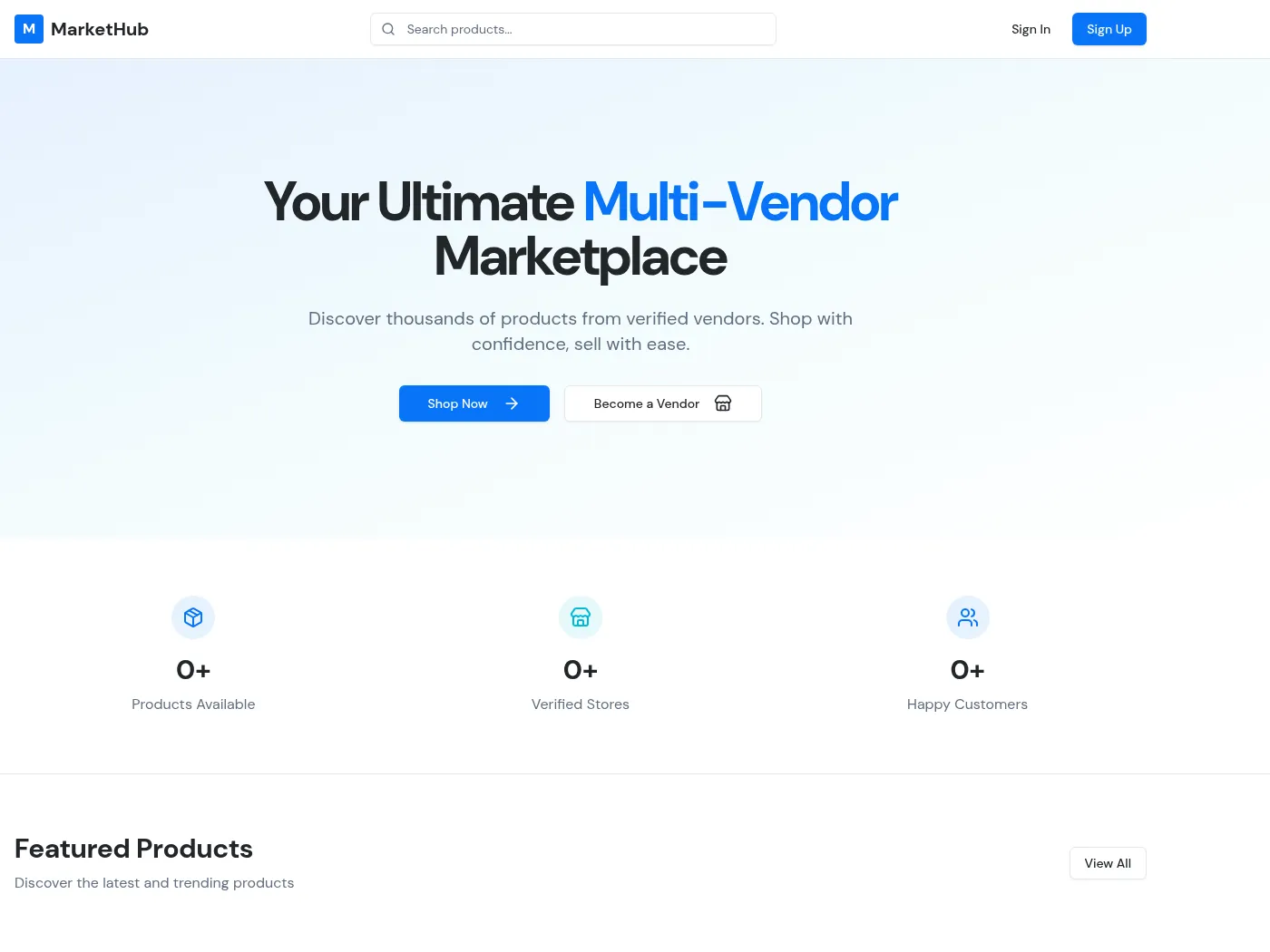 Multi-Vendor E-commerce Marketplace Platform