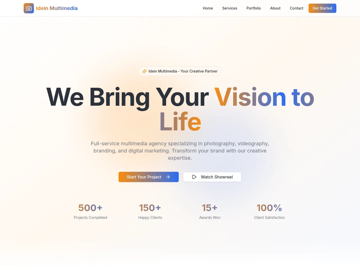 Multimedia Studio Services Website (Remix)