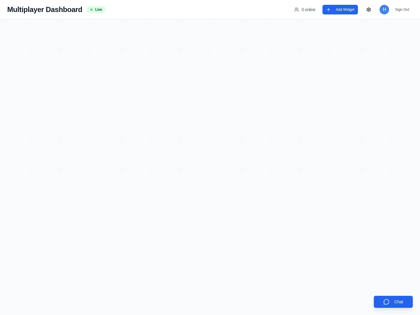 Multiplayer Dashboard Platform