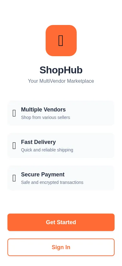 MultiVendor eCommerce Android Mobile App with Admin Panel