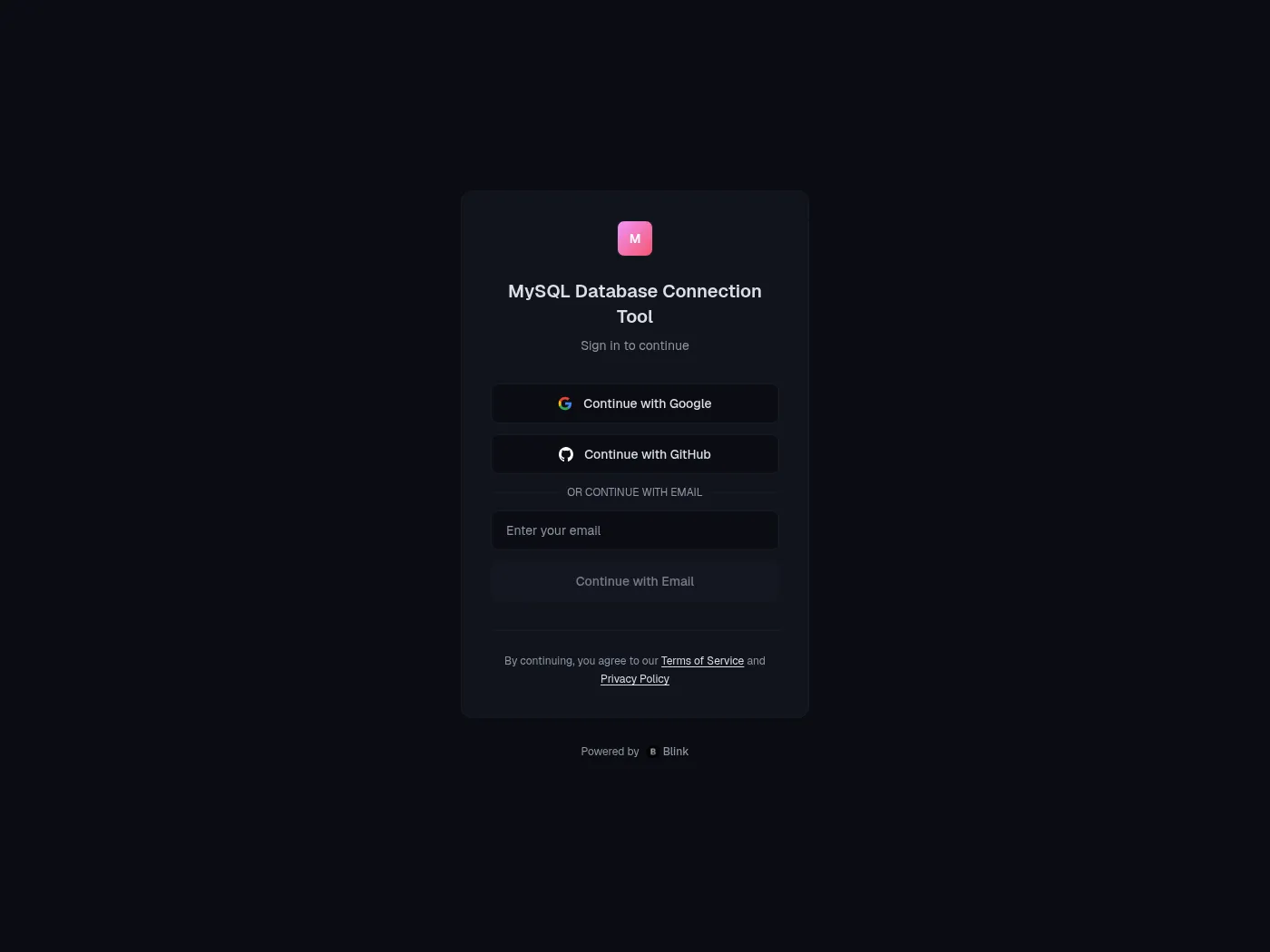 MySQL Database Connection Tool