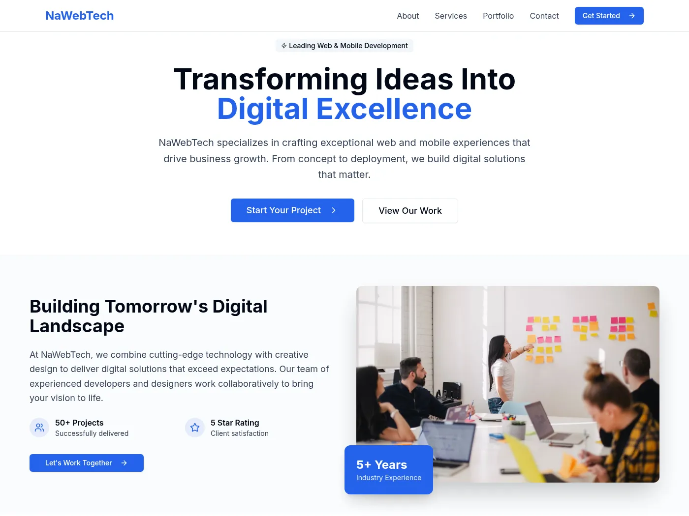 NaWebTech Business Site