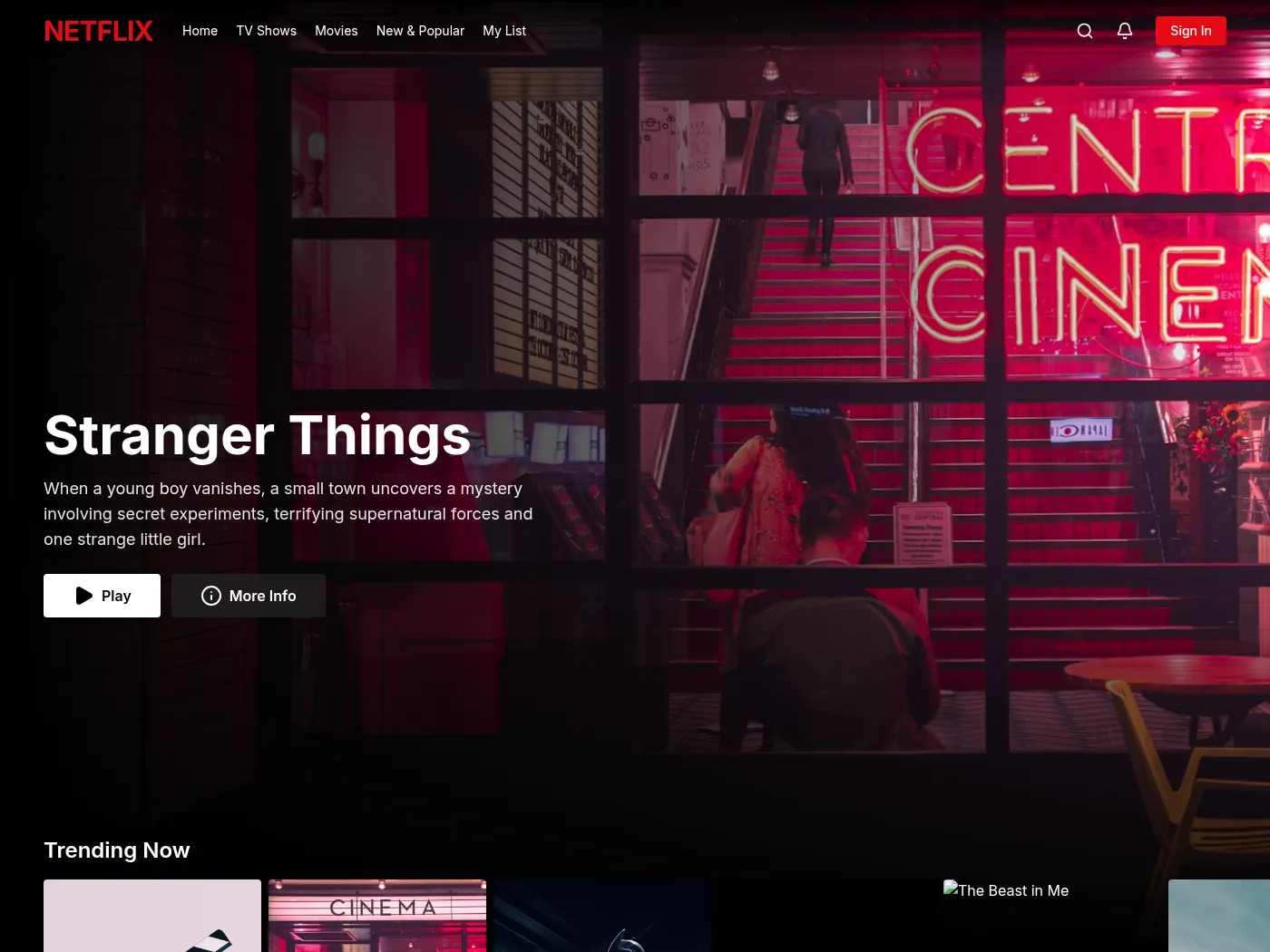 Netflix Streaming Platform Clone