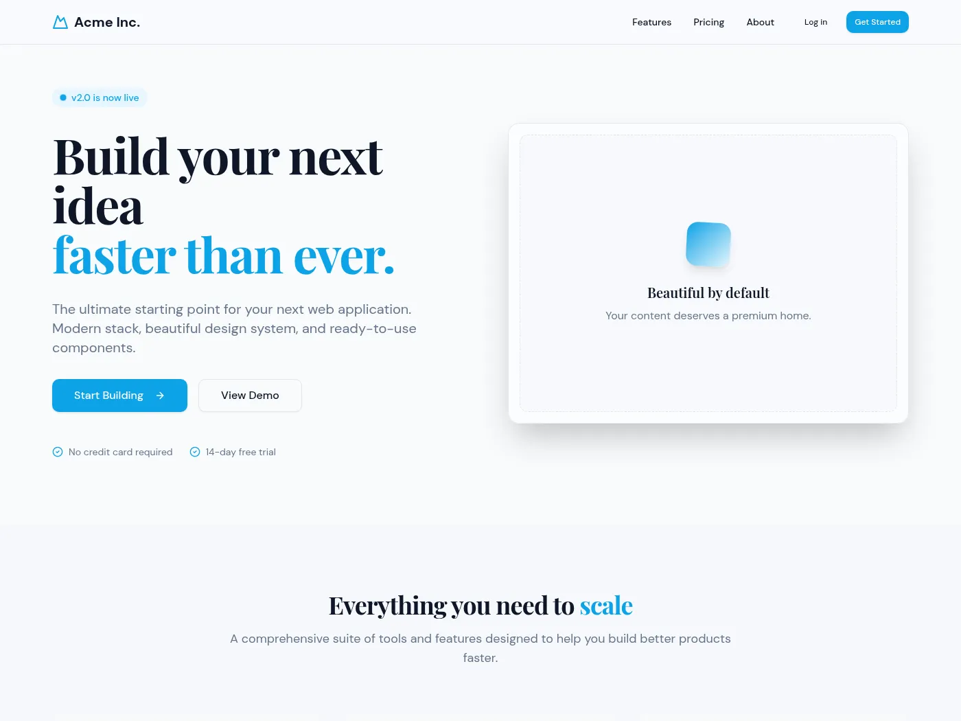 New Website Starter