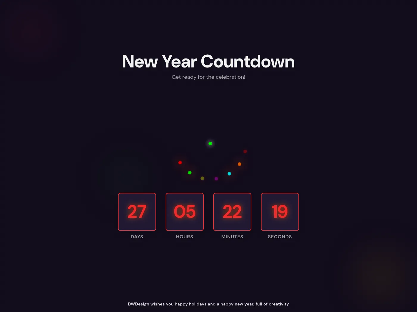 New Year Countdown Timer