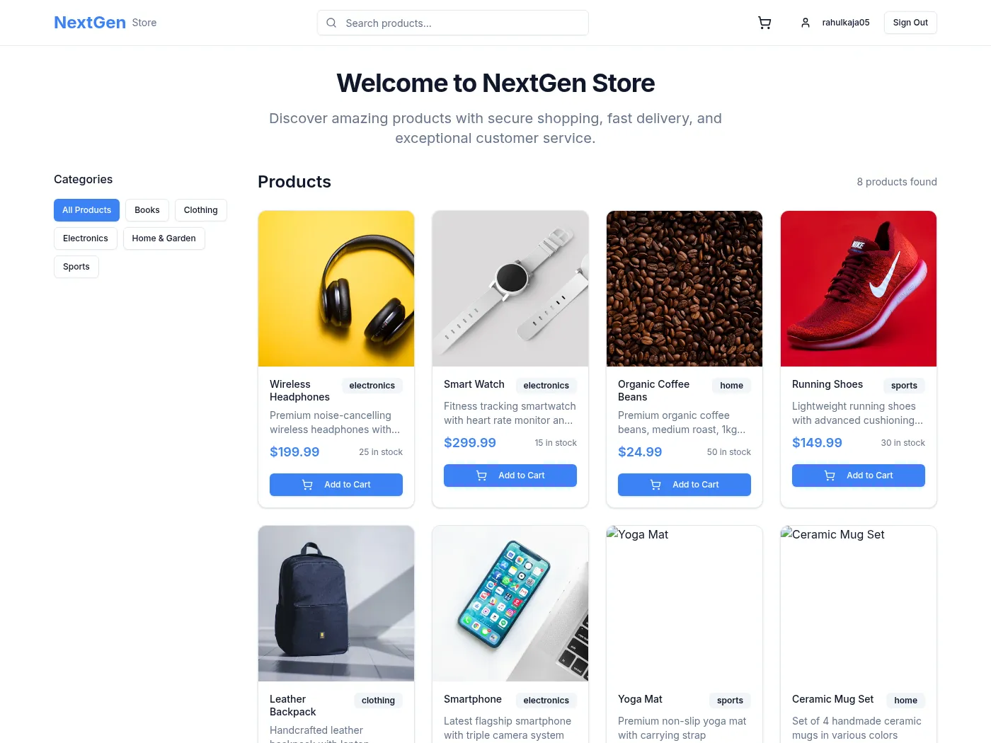 NextGen E-Commerce Platform