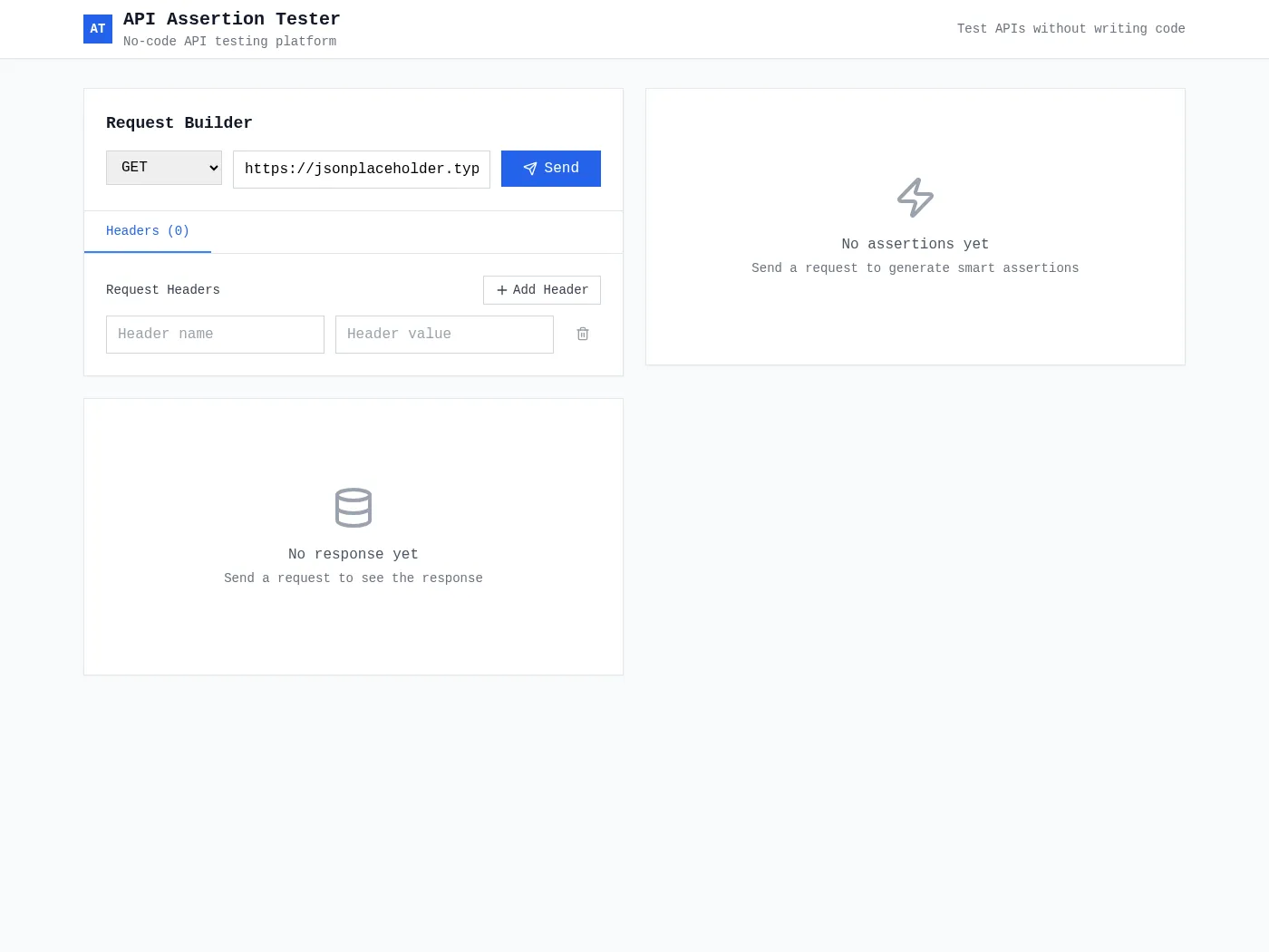 No-Code API Assertion Tester