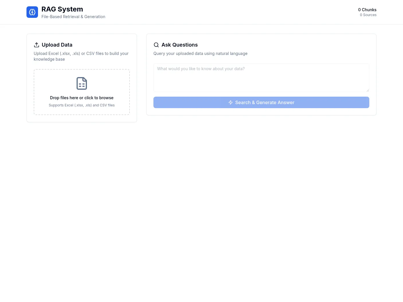 No-Code File-Based RAG System