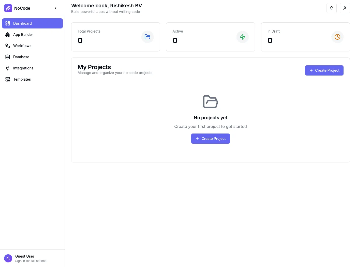 No-Code Platform Builder