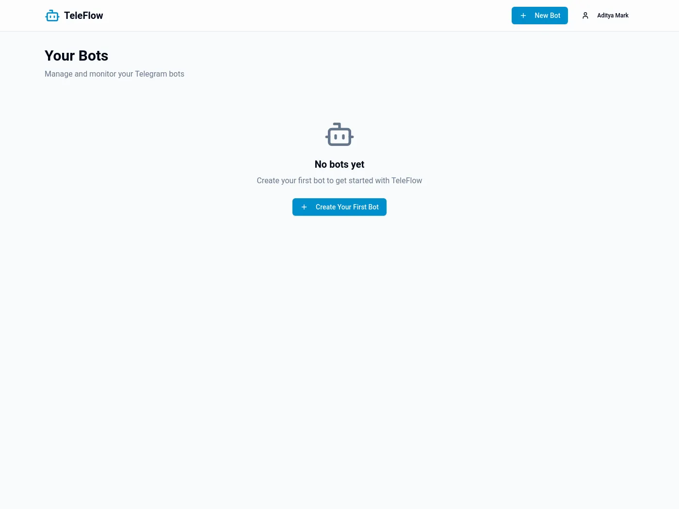 No-Code Telegram Bot Builder SaaS Platform