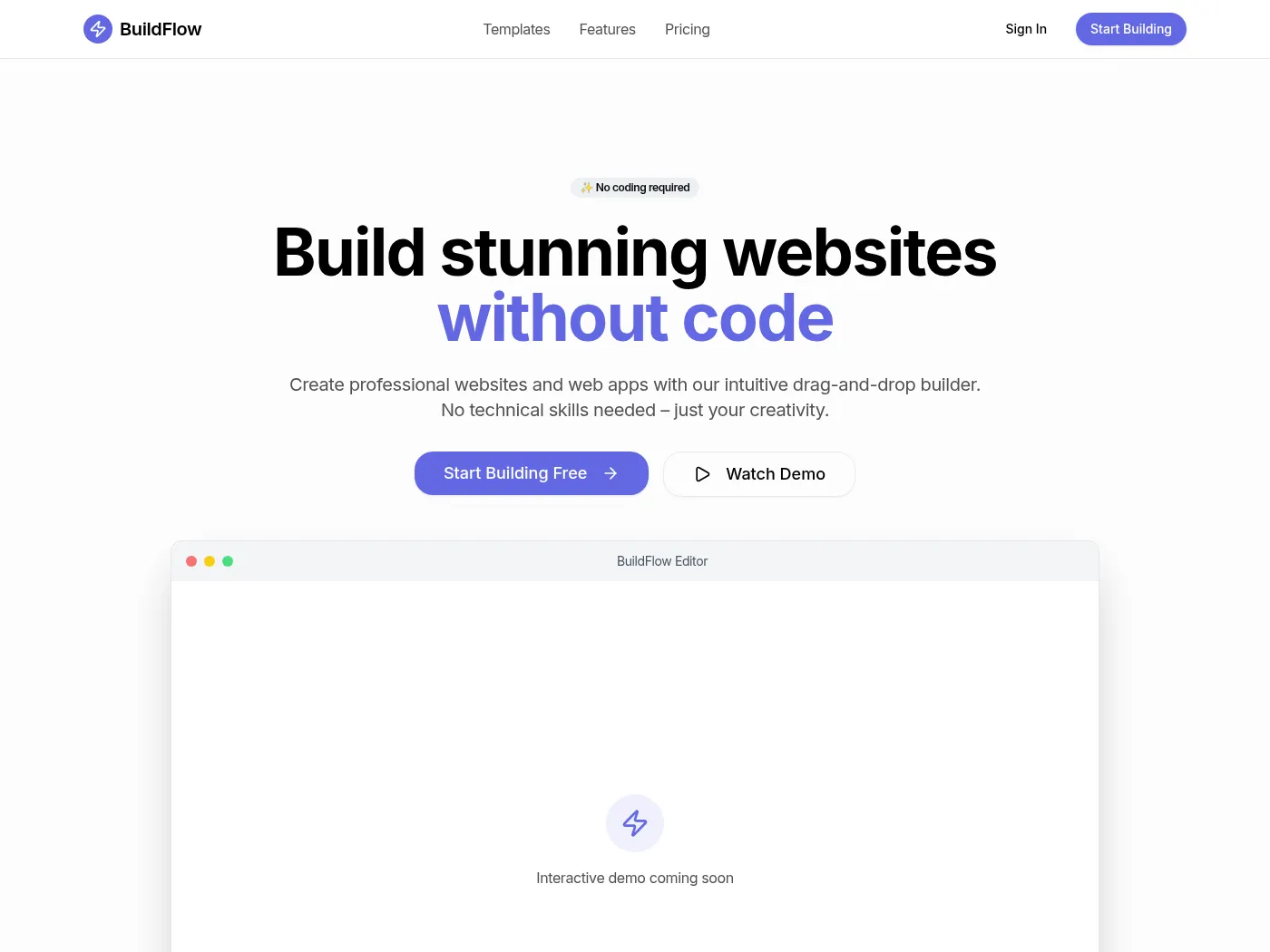 Lovable-Inspired No-Code Web Developer Tool