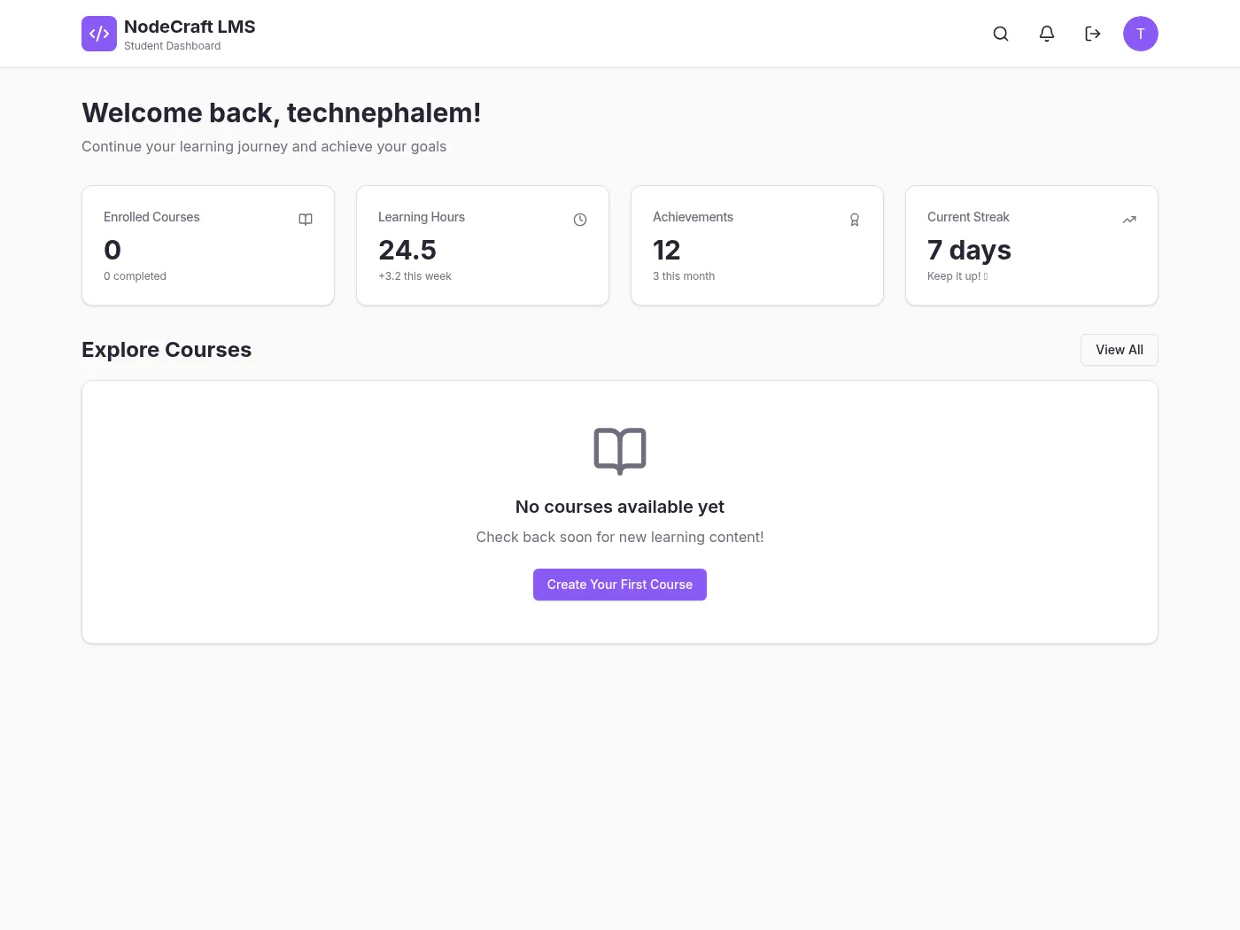 Complete Node.js Course LMS Platform