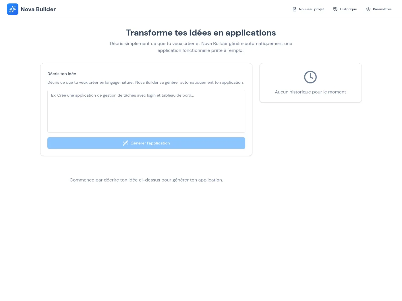 Nova Builder – No-Code AI Application Generator