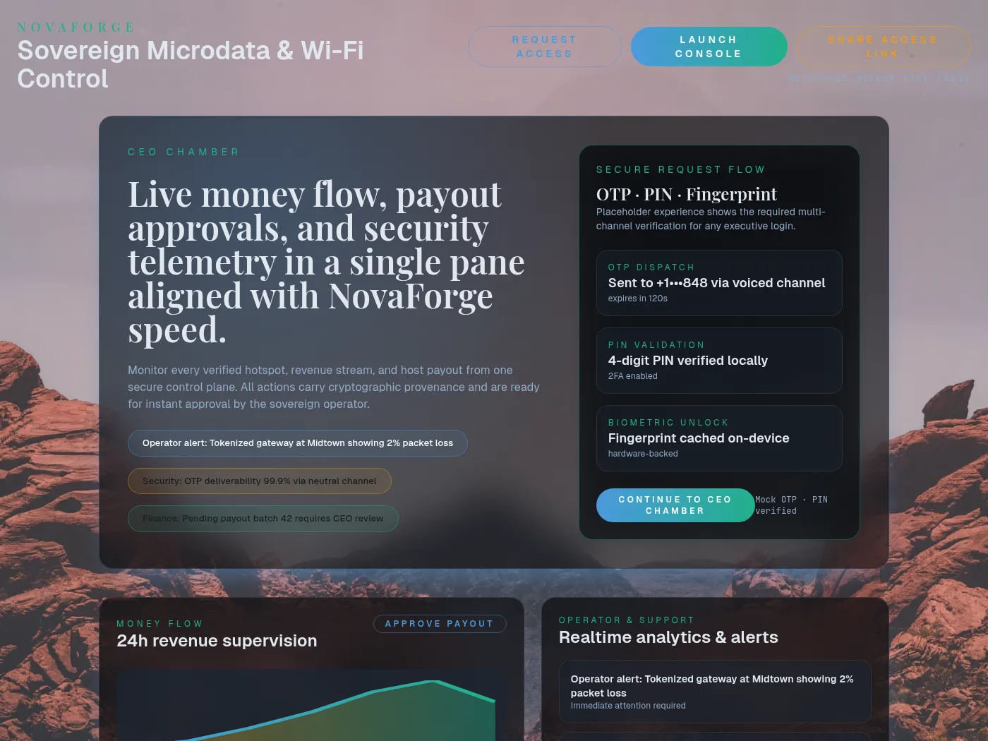 NovaForge: Secure Microdata & WiFi Monetization Ecosystem