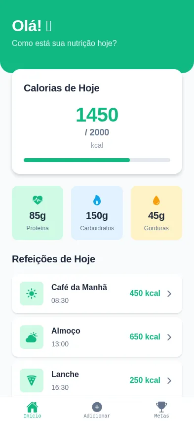 Nutrição Mobile: Assistente de Saúde Nutricional