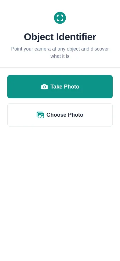 Object Identify App