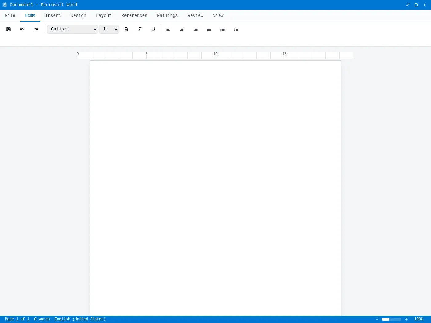 Offline Word Processor Clone