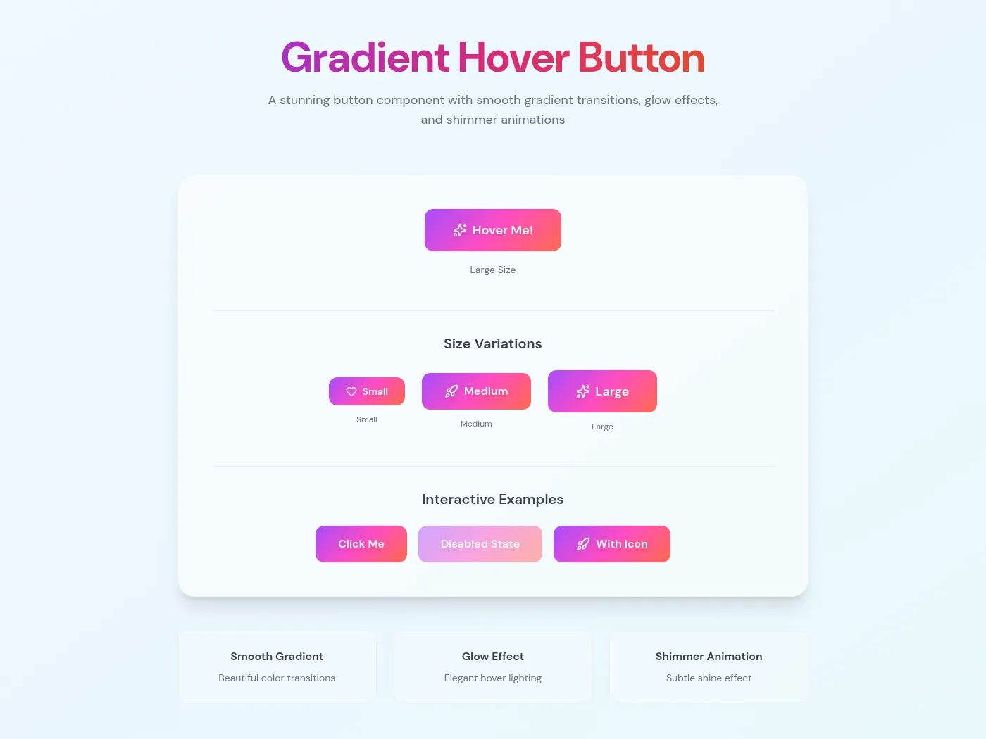 One Gradient Hover Button