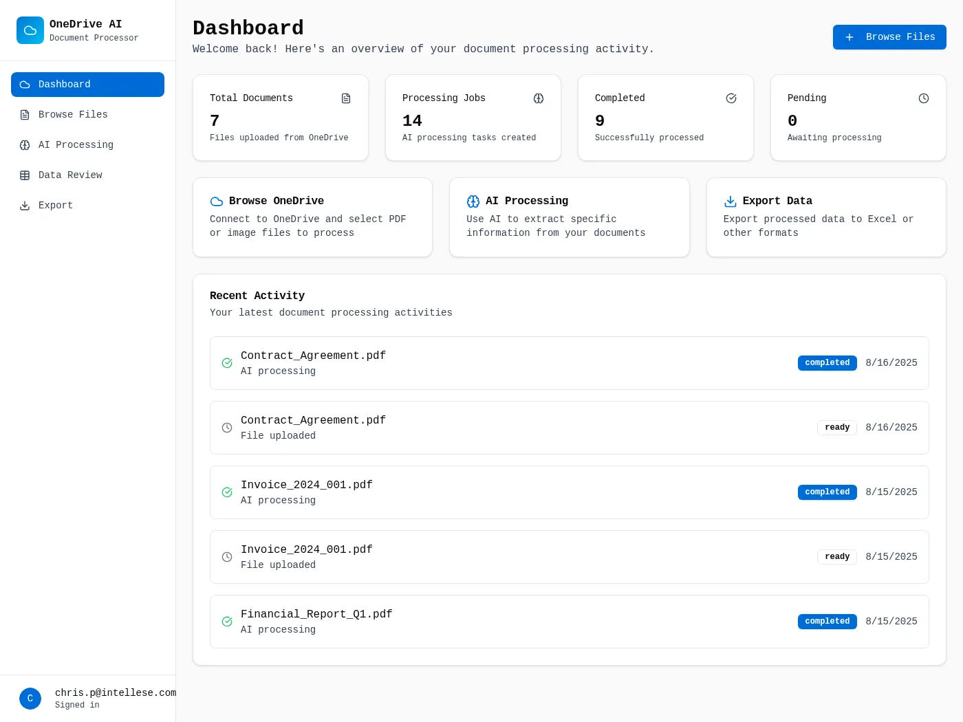 OneDrive AI Document Processor (Remix)
