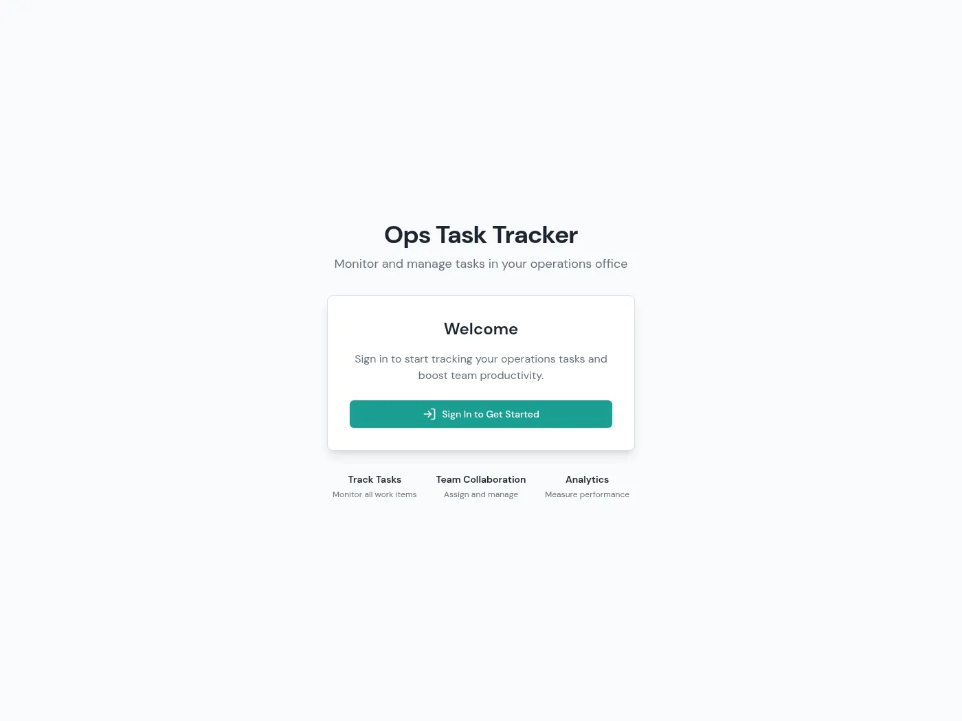 Ops Task Tracker