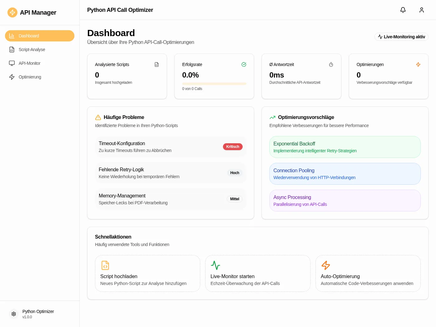Optimized API Call Manager for Python Scripts