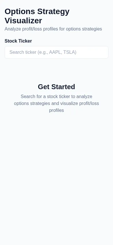Options Strategy Visualizer for iOS