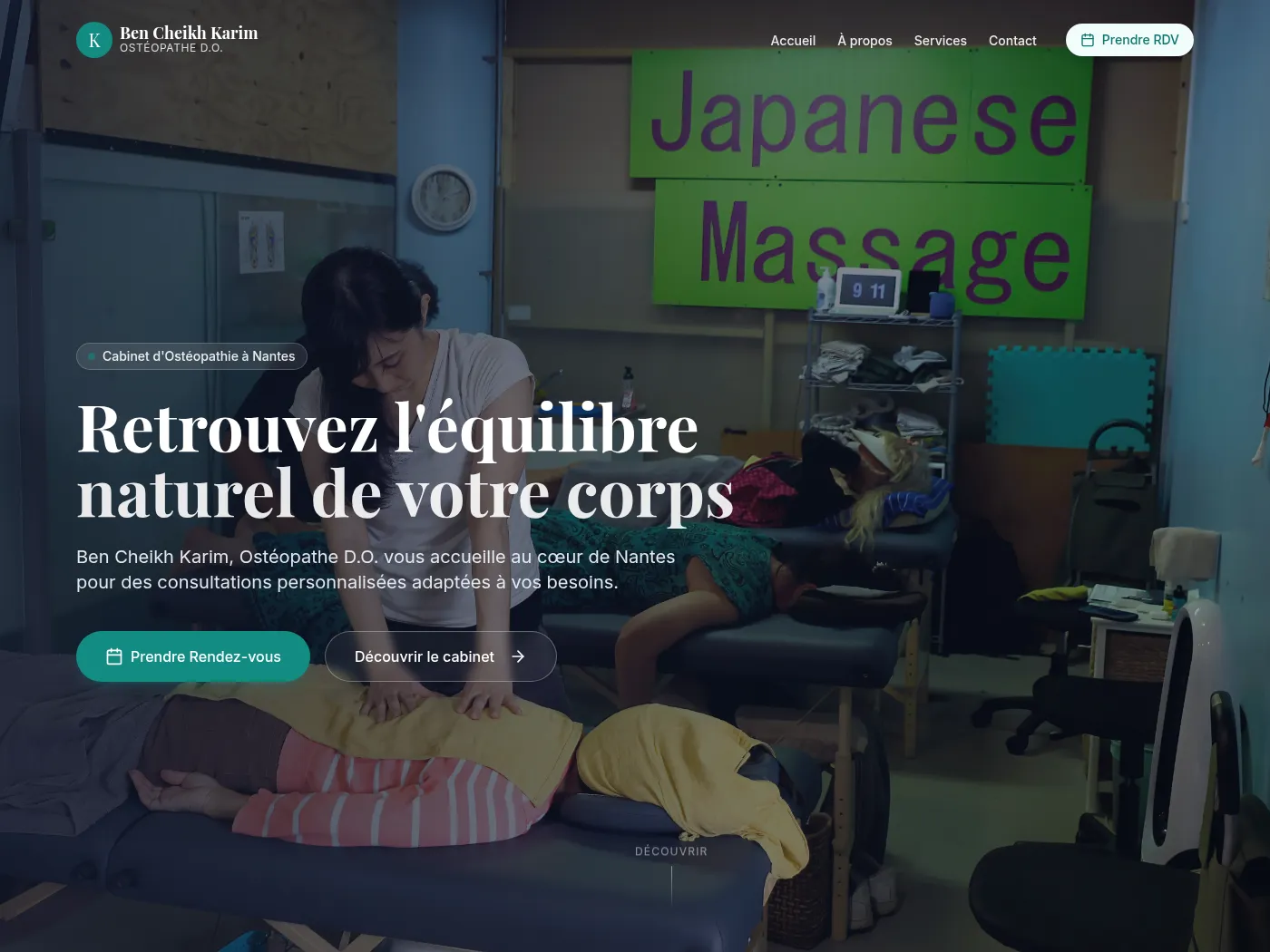 Osteopath Karim Nantes Site