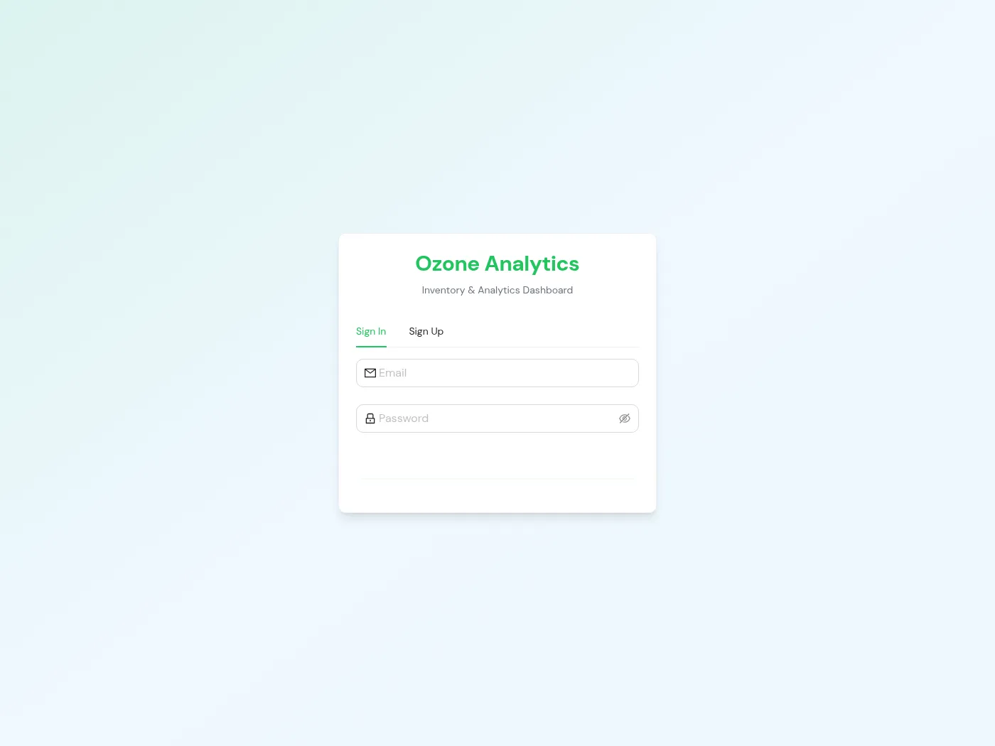 Ozone Inventory and Analytics Dashboard