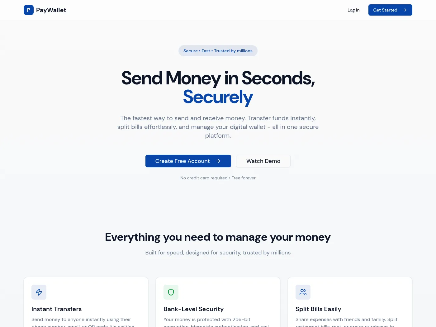 Peer-to-Peer Payment & Digital Wallet Platform
