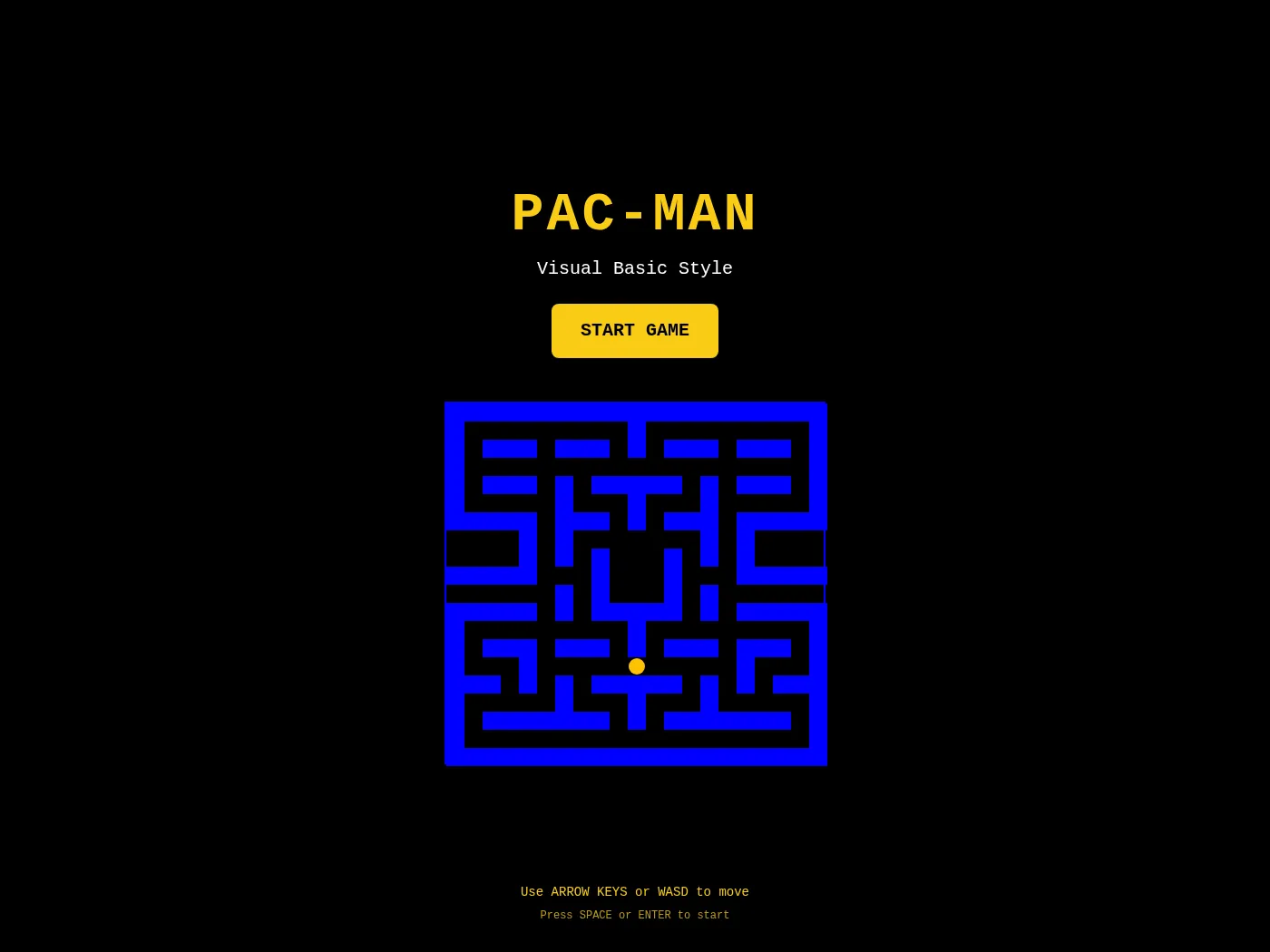 Pacman Game in Visual Basic