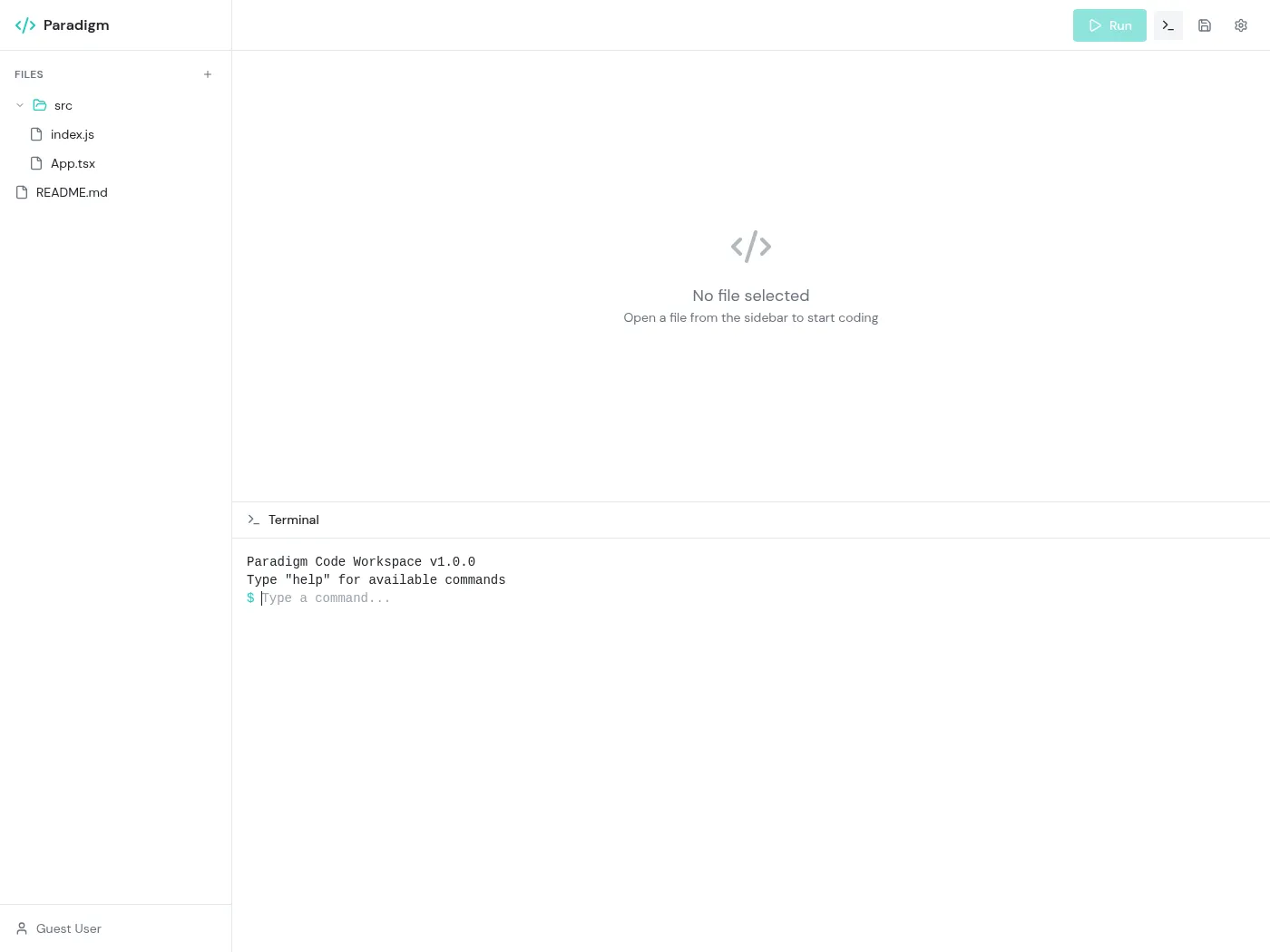 Paradigm Code Workspace