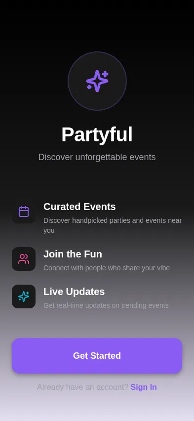 Partyful Clone: Event Discovery React Native App