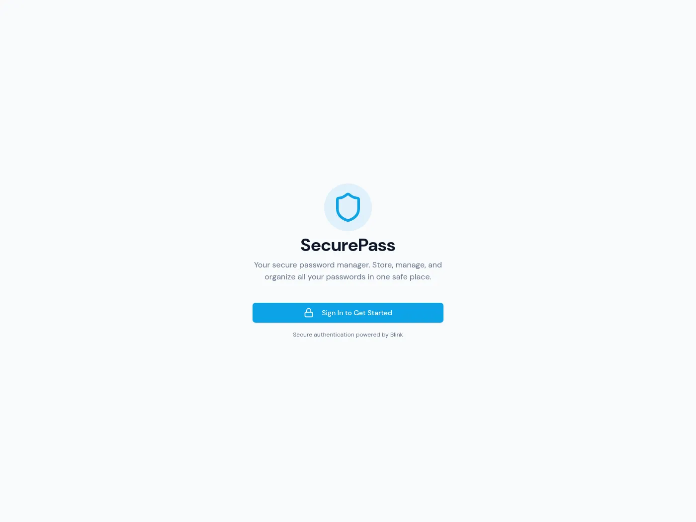 SecurePass: Password Manager App