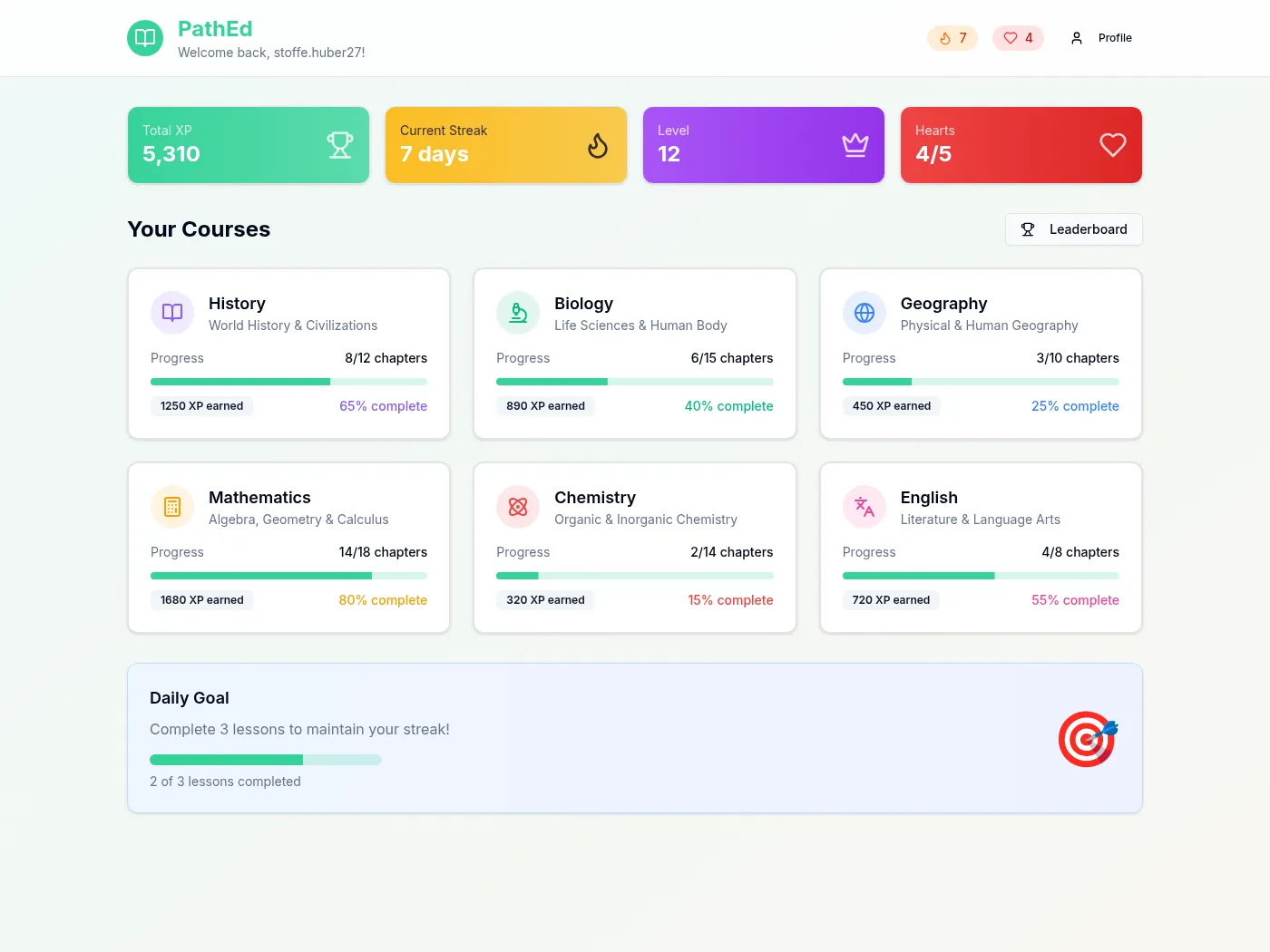 PathEd - Educational Learning Platform
