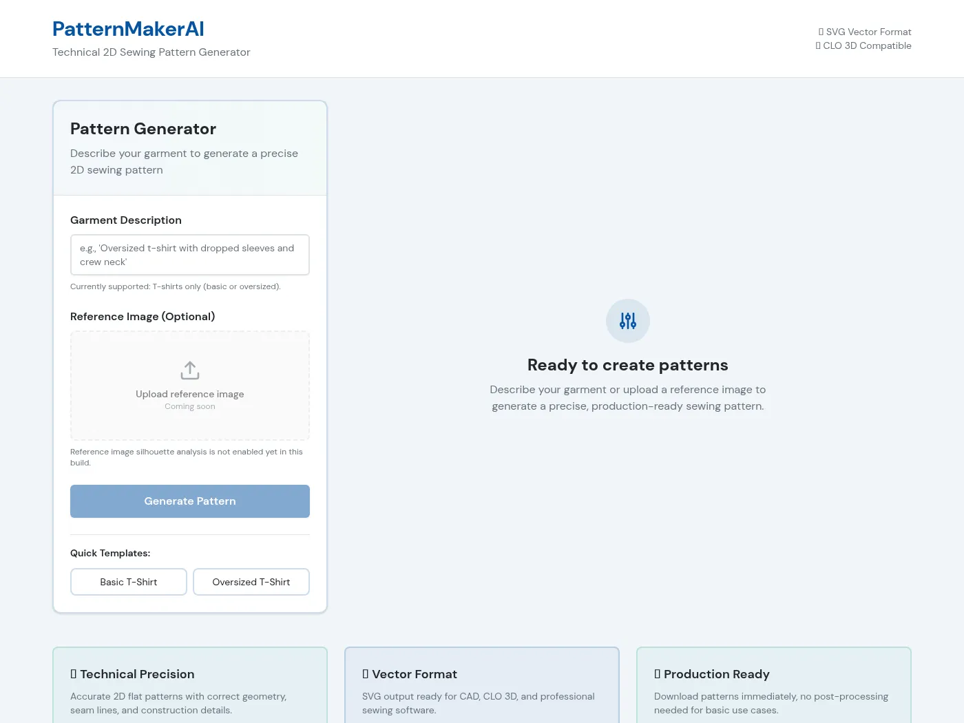 PatternMakerAI Core Engine