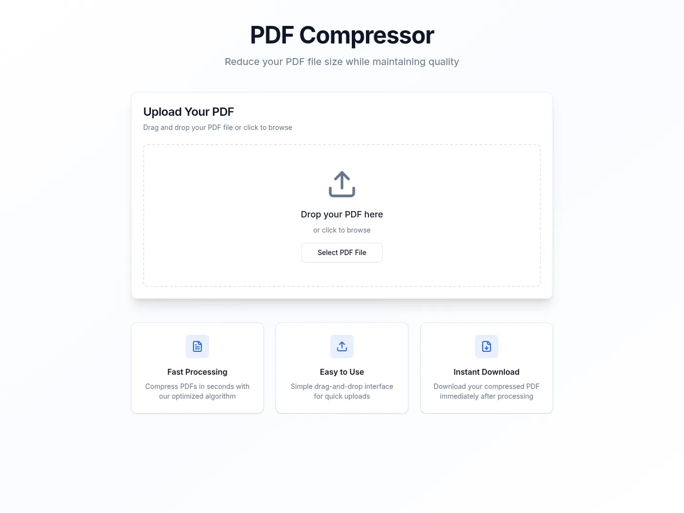 PDF Compressor Tool