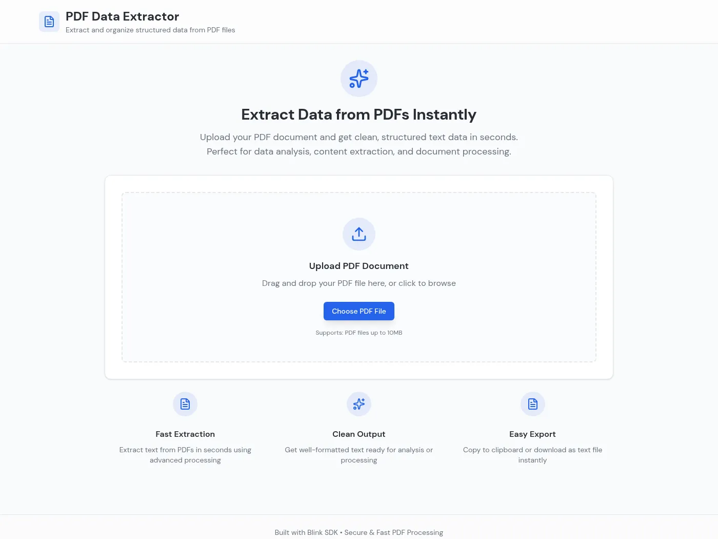 PDF Data Extractor