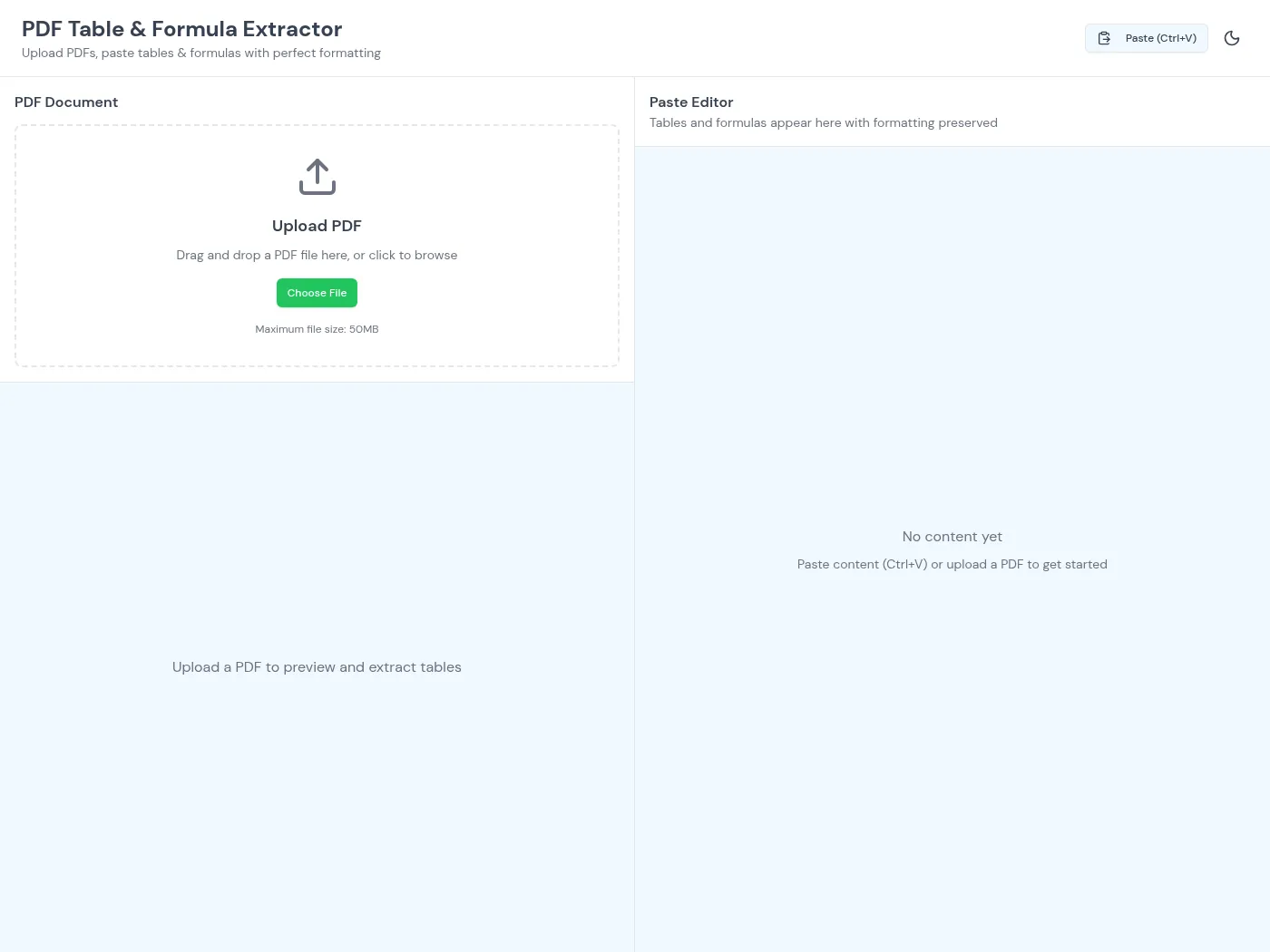 PDF Table & Formula Extractor: Production-Ready React App for Accurate PDF Copy-Paste