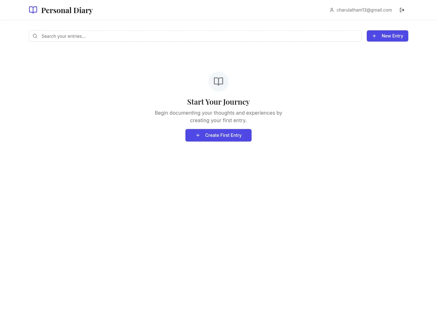 Personal Diary Web App with Python Backend