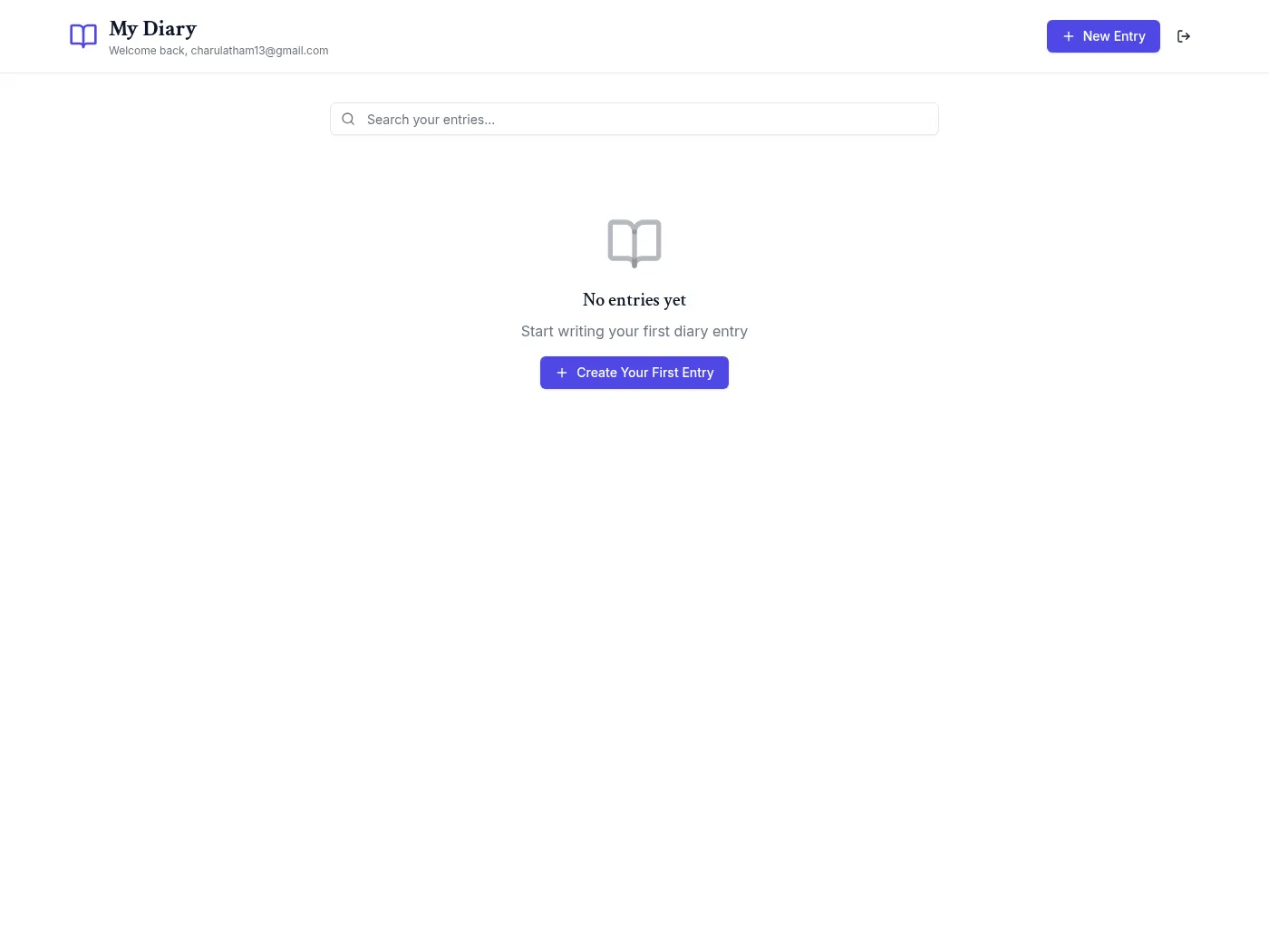 Personal Diary Website with Python Backend