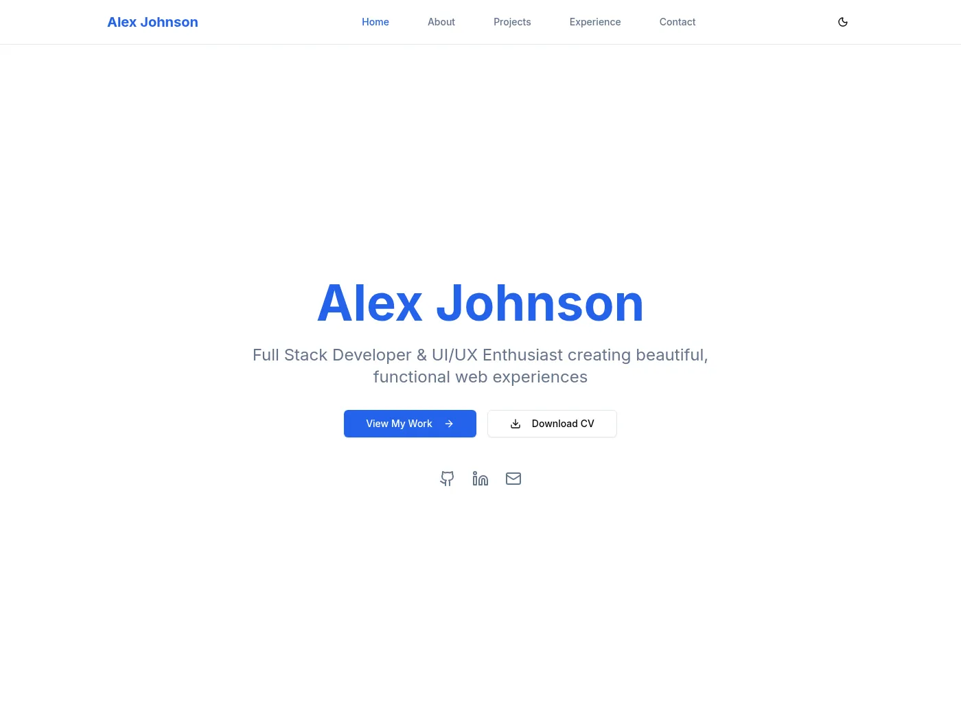 Personal Portfolio Website