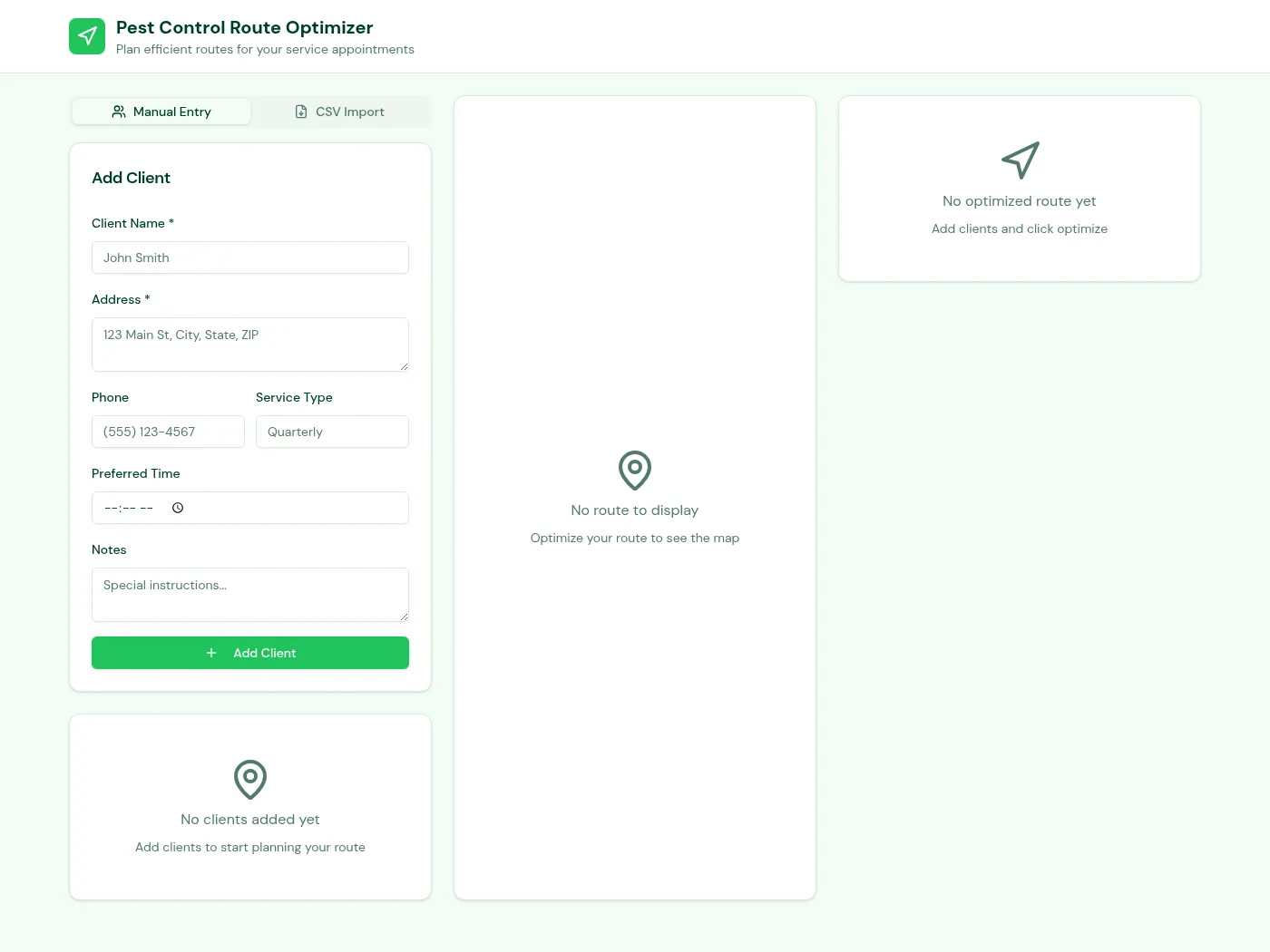 Pest Control Route Optimization Agent