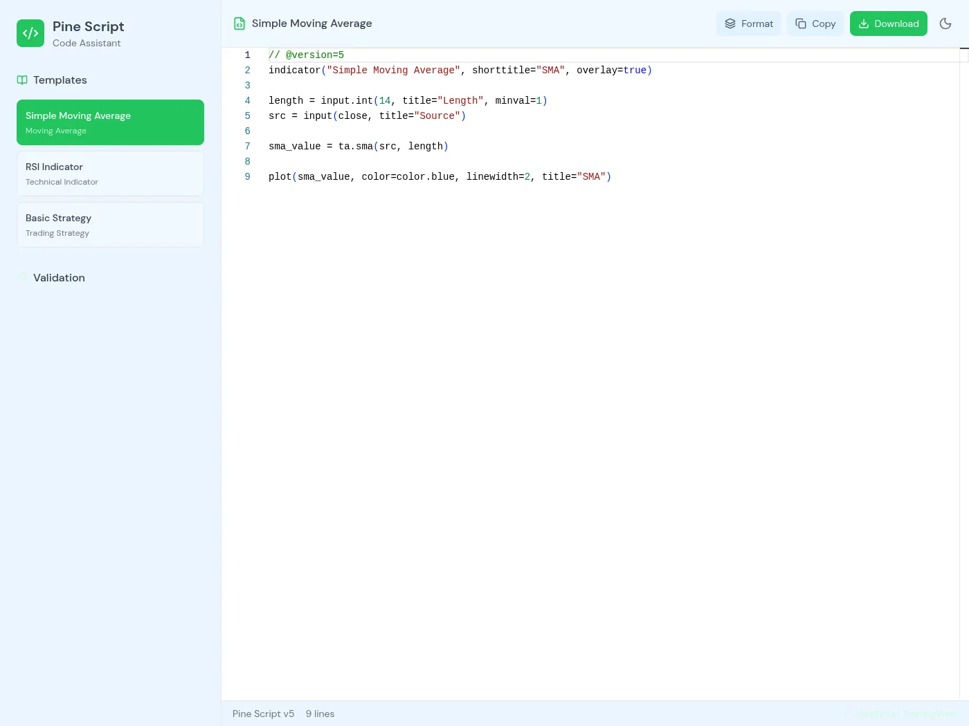 Pine Script Code Assistant