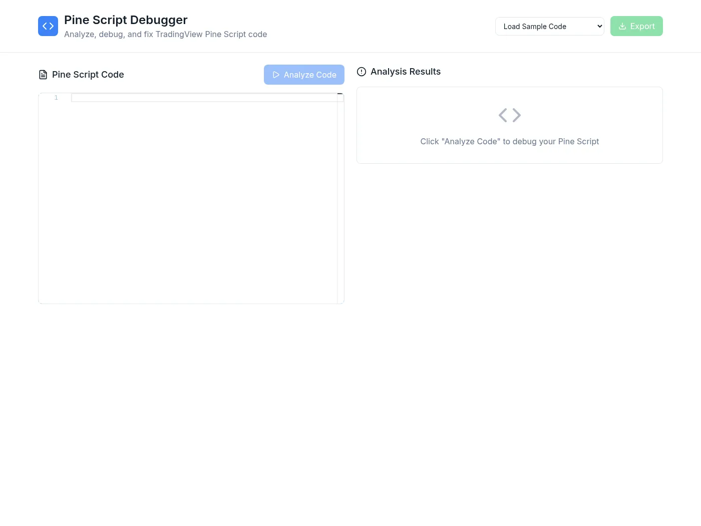 Pine Script Debugging Assistant for TradingView Codes