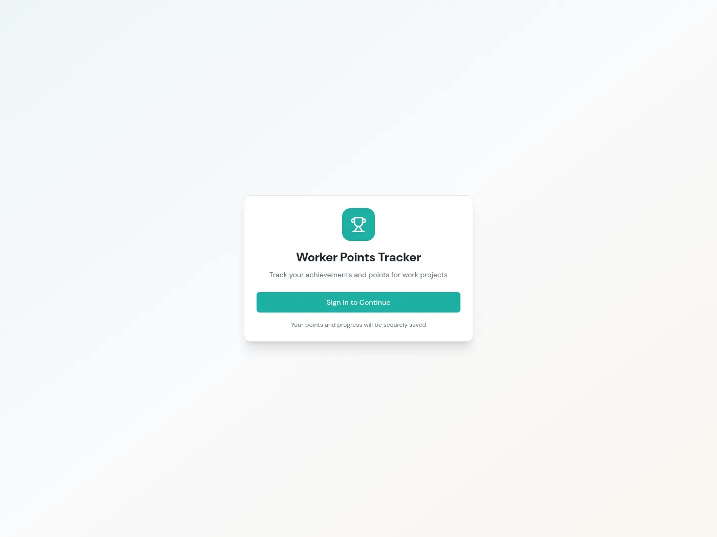 Worker Points Tracker