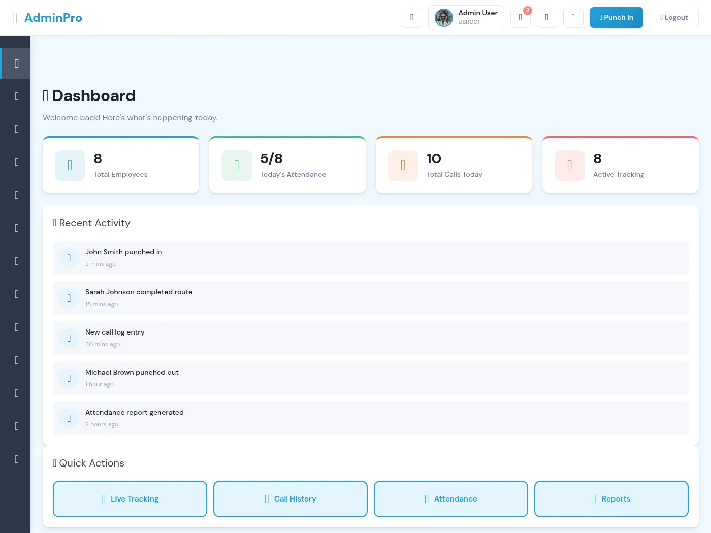 Polished Admin Dashboard (React + CSS + Bootstrap, Light/Dark, Responsive UI)