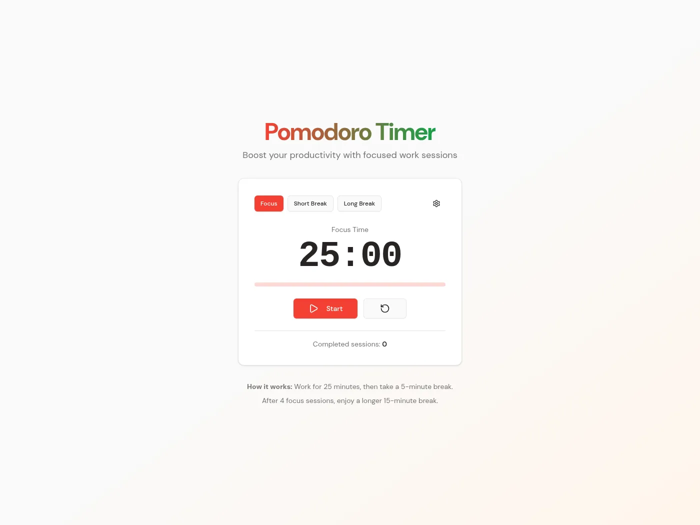Pomodoro Time Manager