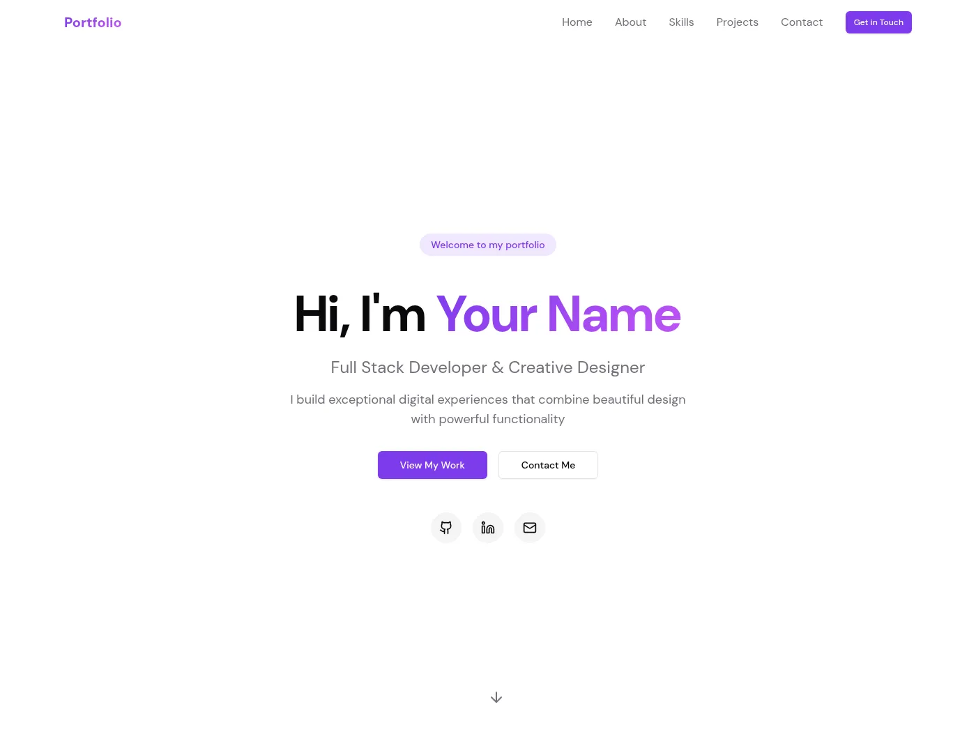 Personal Portfolio Web App