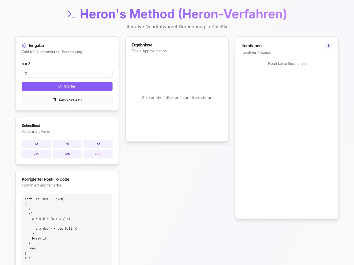 PostFix Stack-Based Number Comparison Program