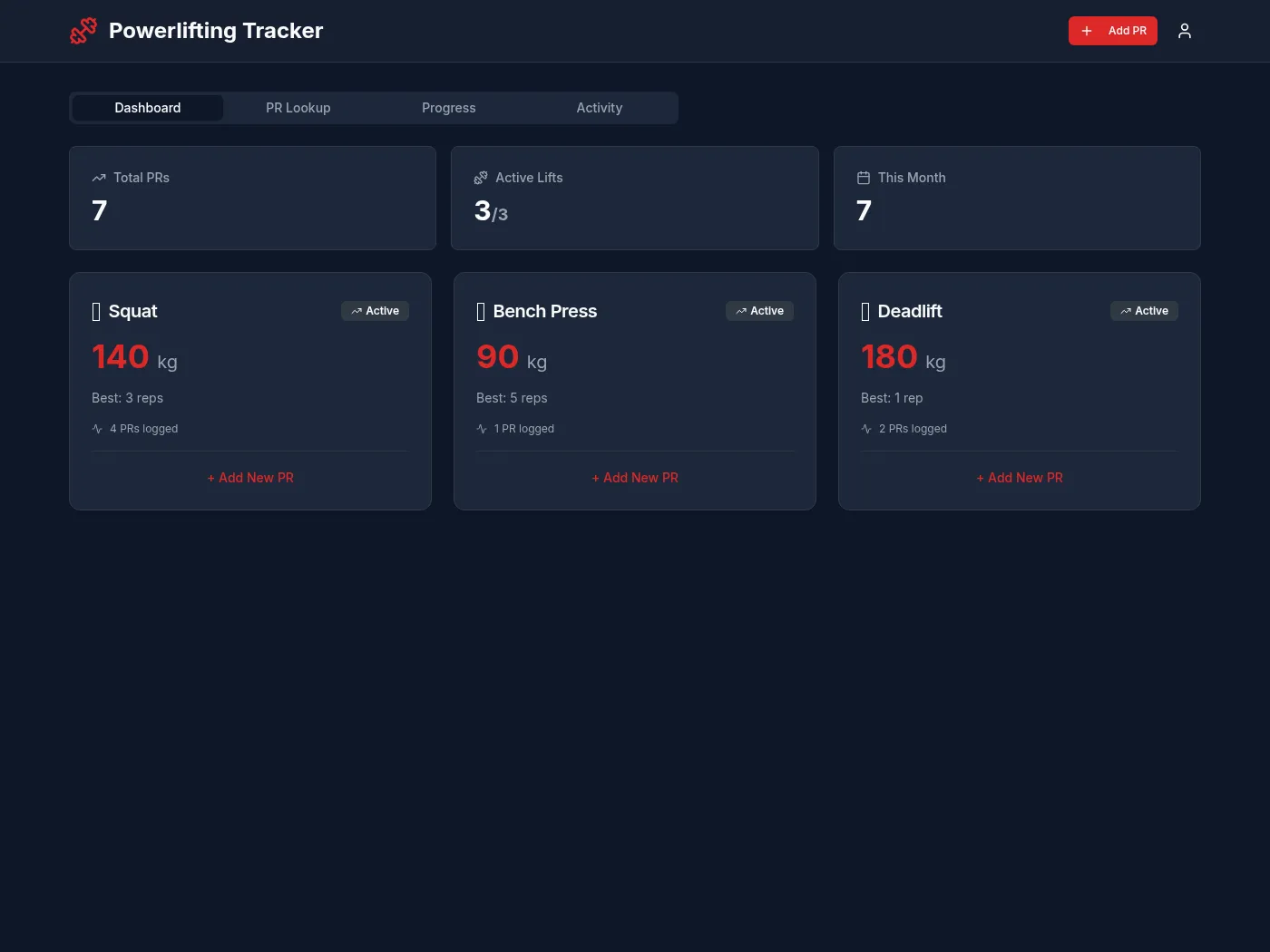 Powerlifting Progress Tracker